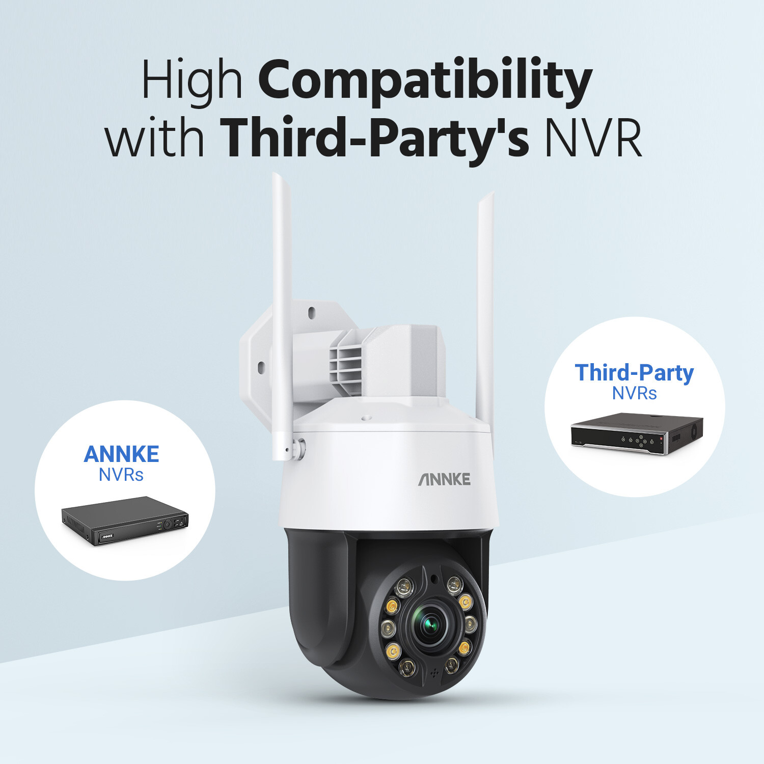 ANNKE 5MP PTZ Wireless Security Camera 20X Optical Zoom Two-Way Talk ...