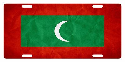 MALDIVES Flag Custom License Plate NATIONAL Emblem PAPER Version | eBay