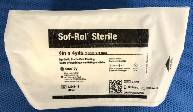 BSN #72345-12 Sof-Rol Synthetic Sterile Cast Padding 4in x 4yds 1 roll ...