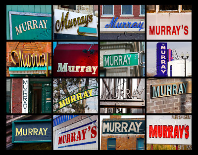 MURRAY Name Poster featuring photos of actual signs | eBay