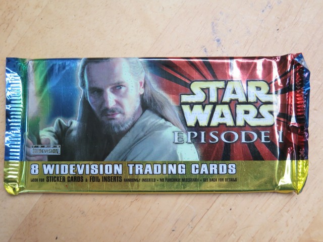 Topps Star Wars Episode 1 Widevision Trading Cards in Foil Wrapper - 5 ...