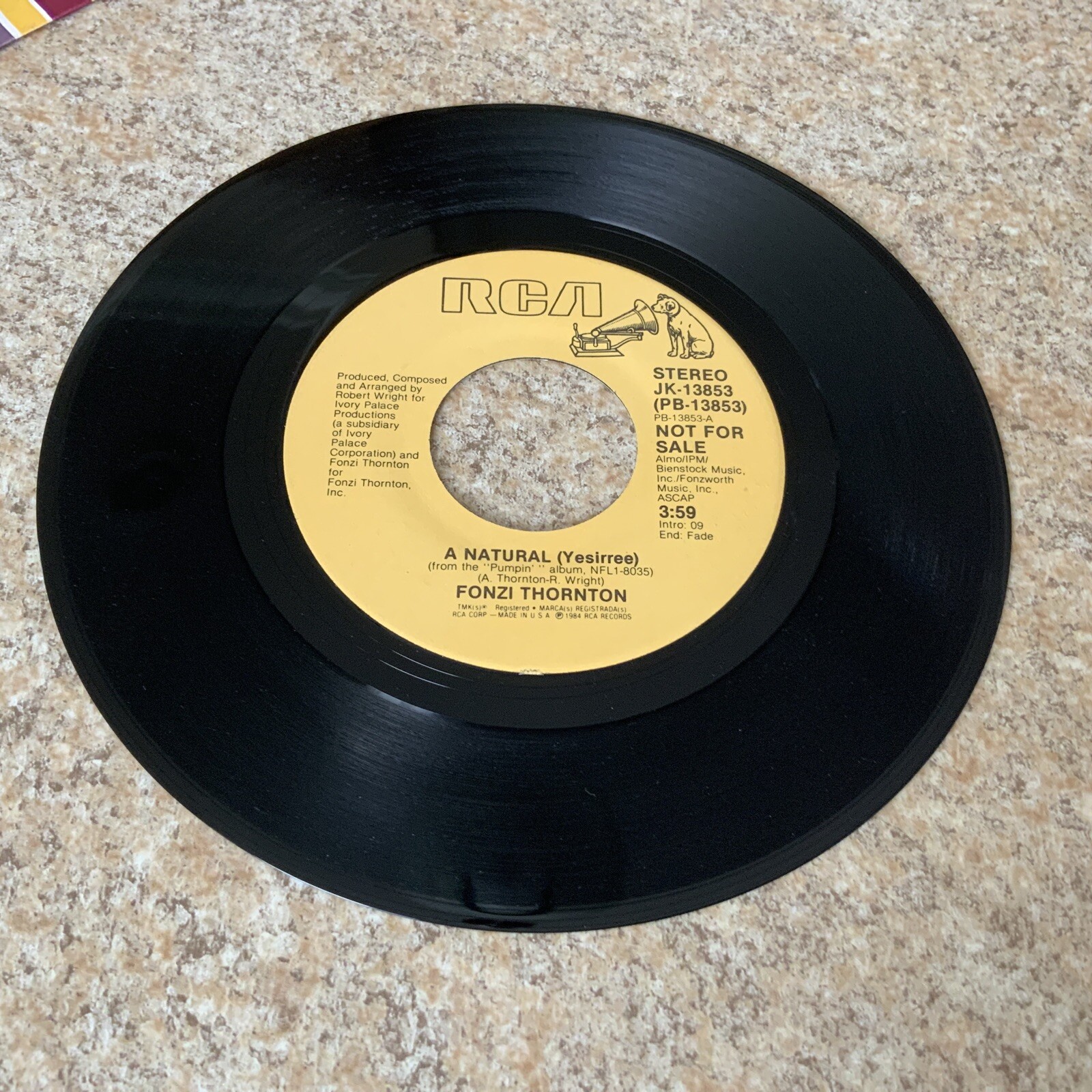 FONZI THORNTON: A Natural (Yesiree) 1984 RCA 7" Demo Single 45rpm | eBay