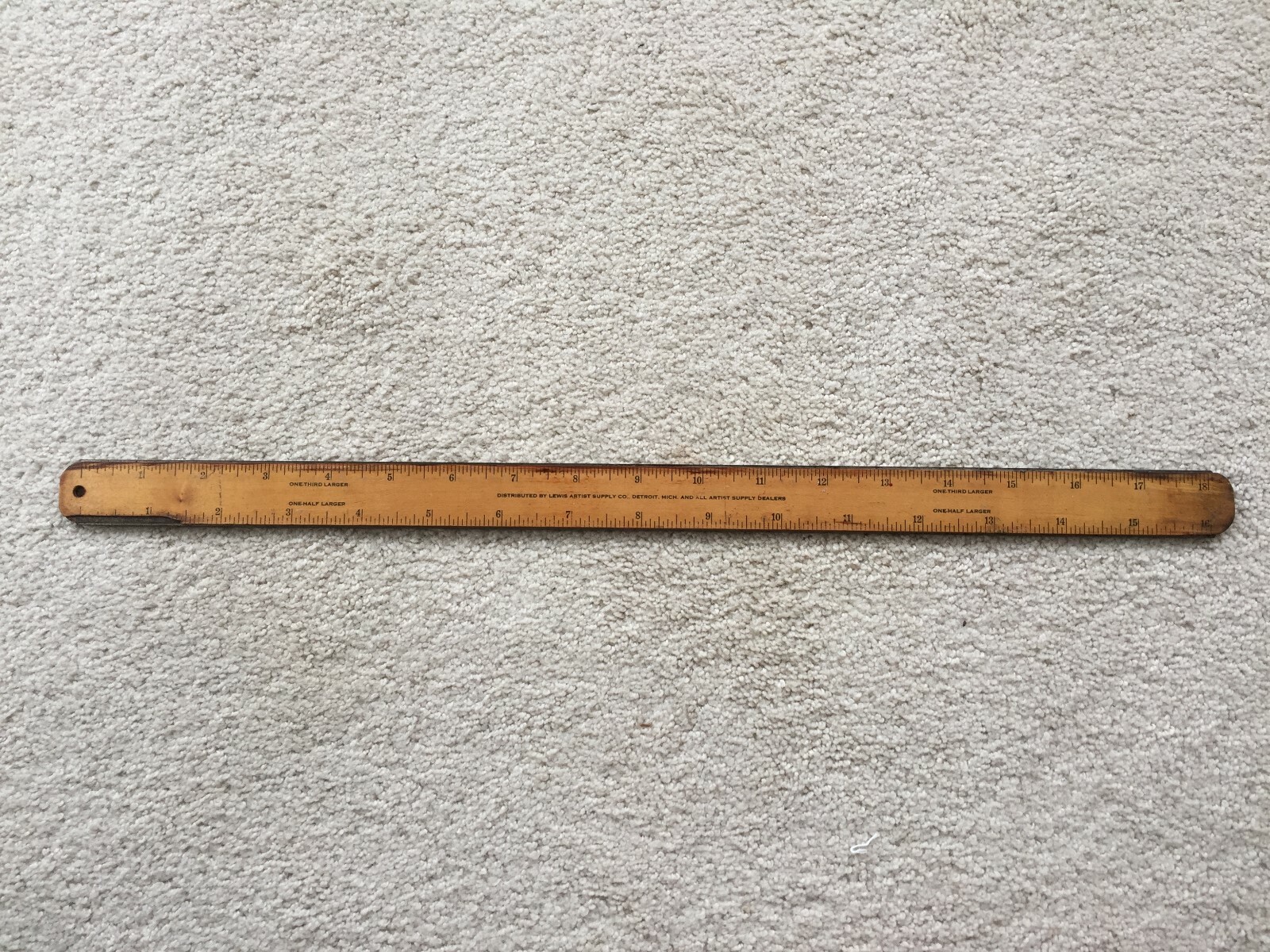Vintage AMERICAN PENCIL CO. 24 Inch Ruler Double Sided With Metal Edges ...
