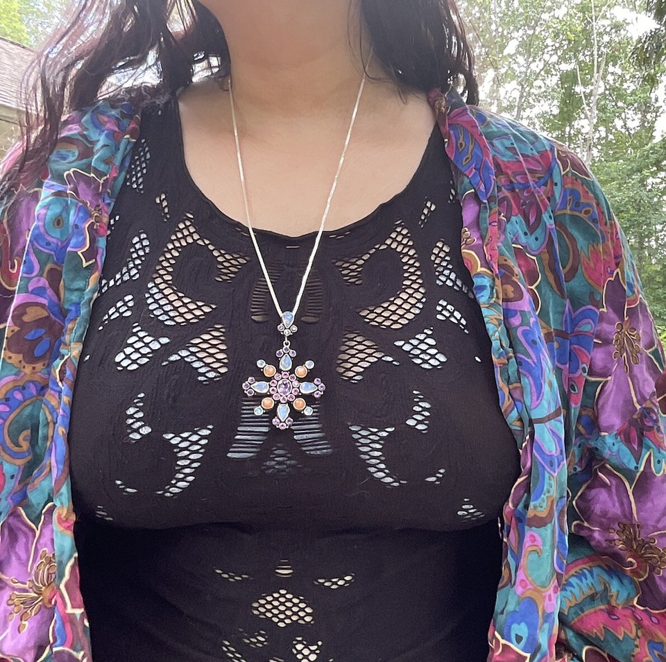 VINTAGE NICKY BUTLER NECKLACE Moonstone Oregon Sunstone Large 24” Chain ...