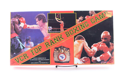 1987 VCR Top Rank Boxing Board Game Jake La Motta Al Bernstein New ...