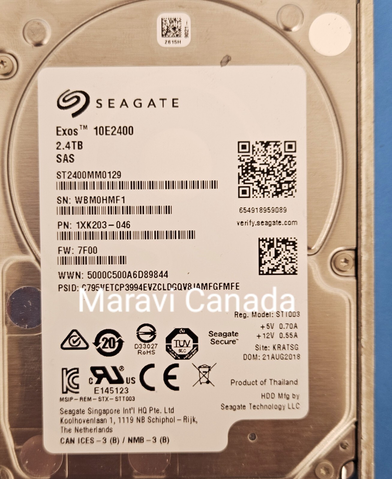 Seagate Exos 10E2400 ST2400MM0129 2.4TB 2.5" SAS 10K 12G Hard Drive for ...