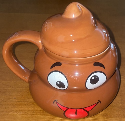 Novety Poop Mug Funny Face Poo Coffee Cup | eBay