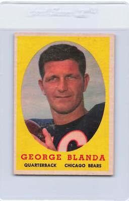 1958 Topps #129 George Blanda Bears EX *DA-A7163 | eBay