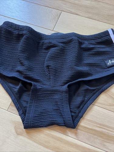 TOP SELLING ANDREW CHRISTIAN SWIMSUIT --BRAZIL TRUNK BLACK SMALL RIBBED ...