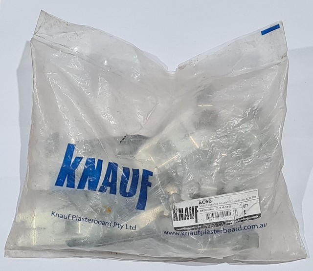 Knauf ADJUSTABLE SUSPENSION CLIP 50Pcs Use To Join Top Cross Rail ...