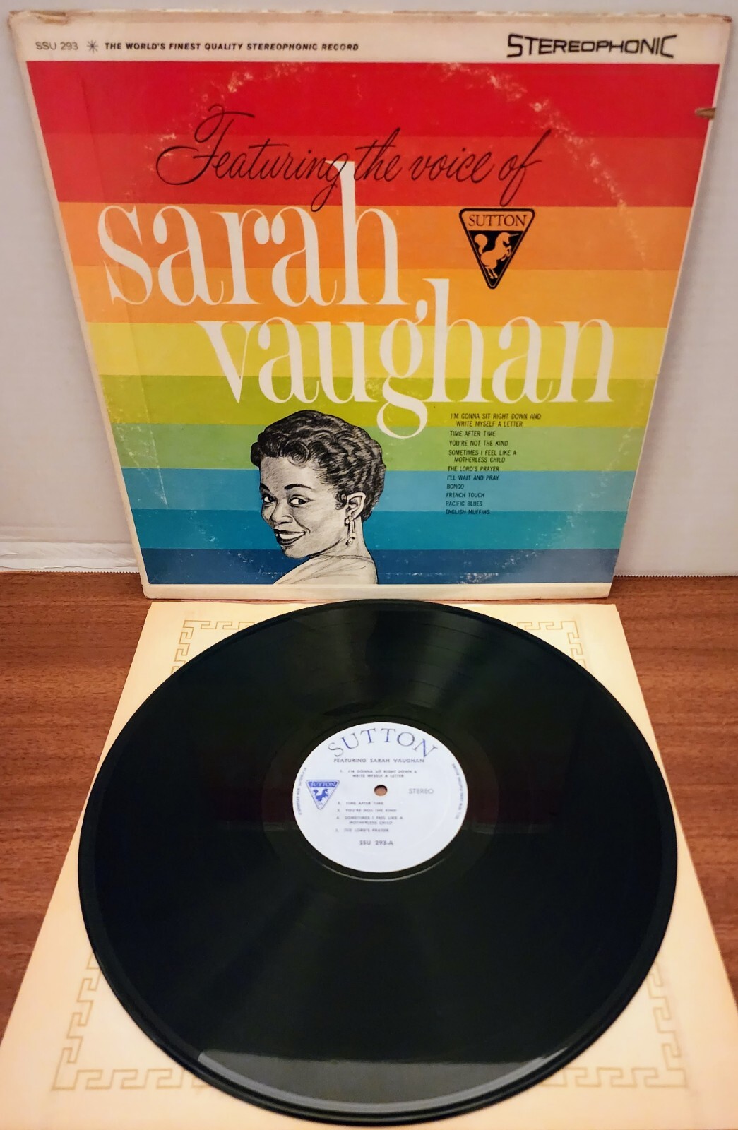 Sarah Vaughan Featuring The Voice Of Sarah Vaughan Vinyl LP Sutton ...