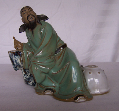 VTG Chinese Ceramic Art Figurine of Chinese Scribe | eBay
