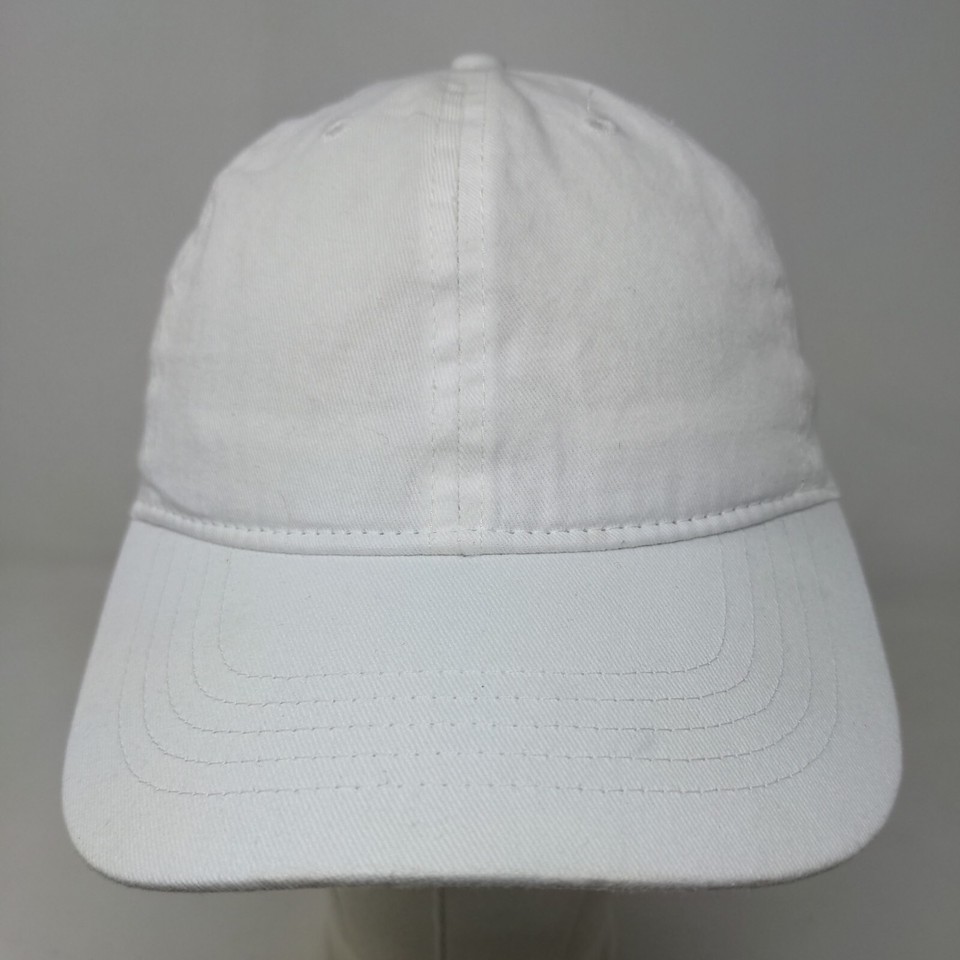 Infinity Men's Strapback Hat White OSFM Blank Vent Holes Adjustable | eBay