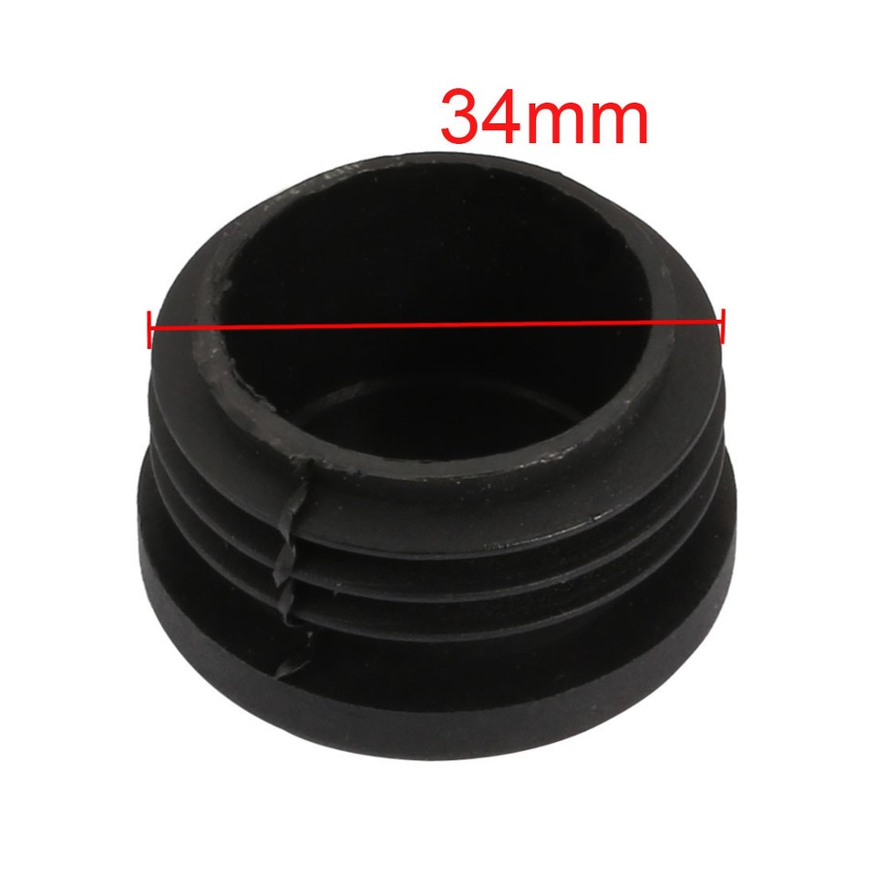 8 Pcs Chair Table Leg Plastic Cap Round Tube Insert Fit 34mm Pipe Outer ...
