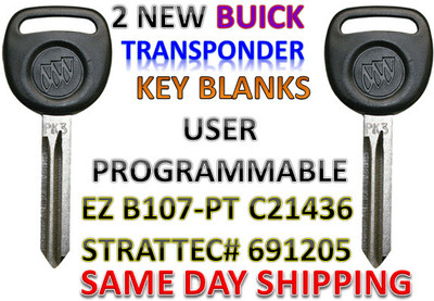 2 NEW BUICK LACROSSE 2005-2009 OEM TRANSPONDER CHIP PK3 KEY BLANK | eBay