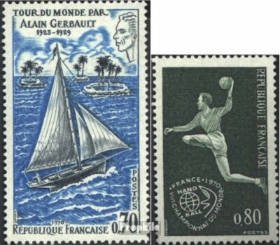 Briefmarken Frankreich 1970 Mi 1694,1699 (kompl.Ausg.) postfrisch ...