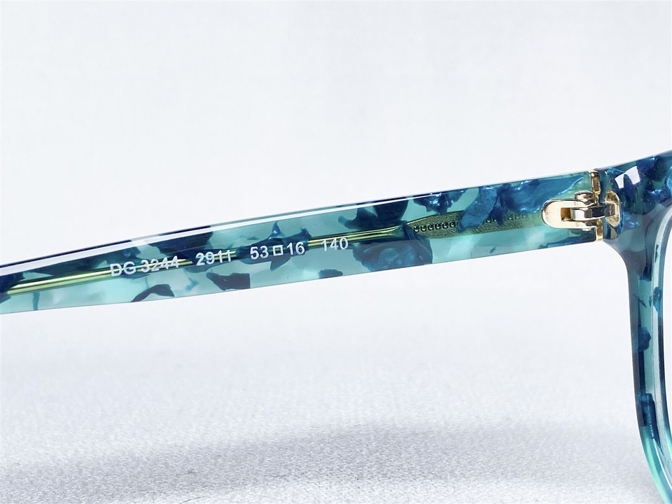 NEW Dolce & Gabbana DG3244 2911 Womens Green Marble Eyeglasses Frames ...