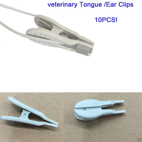 New VET veterinary Plastic Ear / Tongue SpO2 clip for animal probe ...