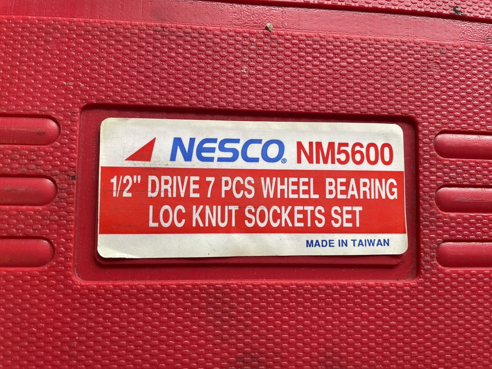 NESCO NM5600 1/2" Drive 7-piece Wheel Bearing Lock Nut Socket Set Truck ...