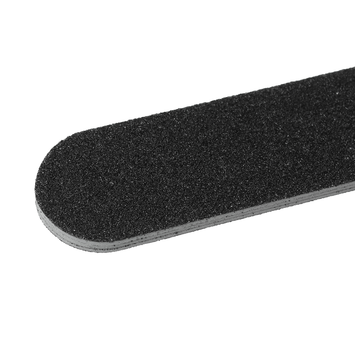 2 pcs Black nail files Double sided manicure Leather Buffing Sandpaper ...