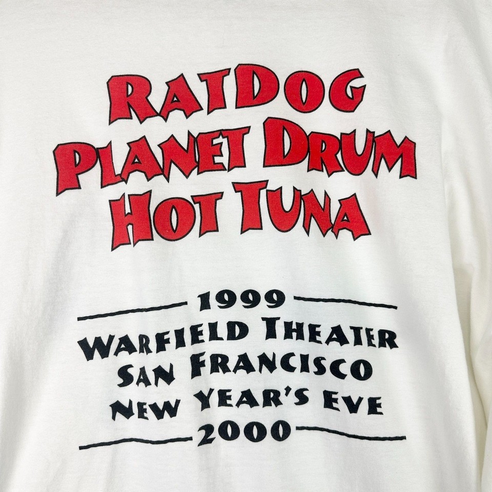 Ratdog Planet Drum Hot Tuna Vintage Tee Size 2X 1999 Warfield Theater ...