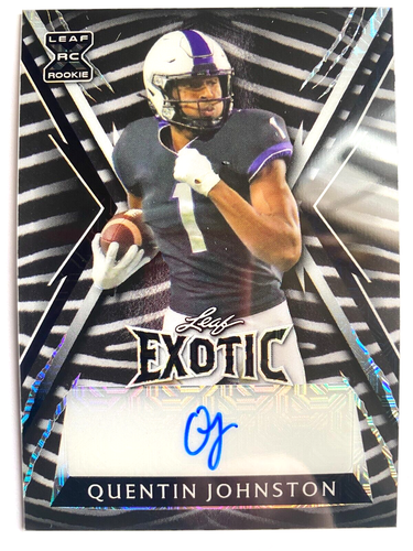 2023 Leaf Exotic Zebra Mojo #QJ1 Quentin Johnston Autograph RC #2/8 | eBay