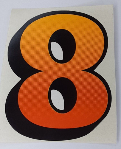 #8 Number EIGHT Vinyl Decal Sticker Racing Car Truck ATV Boat Helmet ...