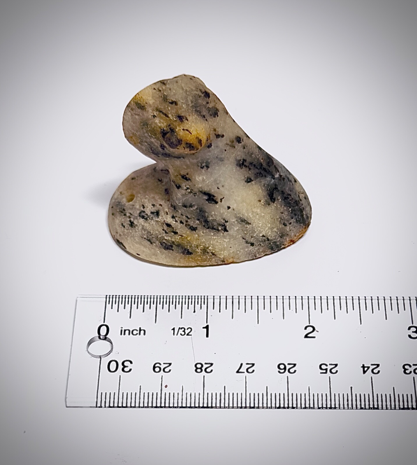 Native American Popeye Birdstone Rare Speckled Quartz Bust Type Museum ...