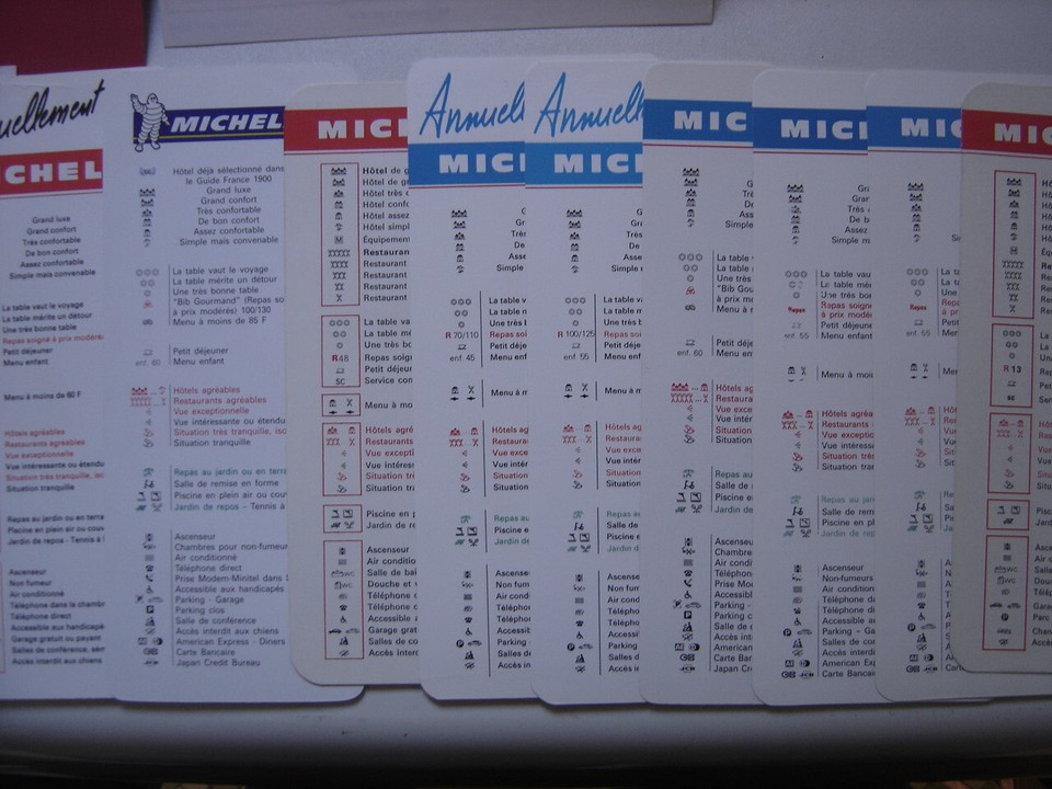 Lot de Marque-page et Enveloppes PNEU MICHELIN Tires guide Bibendum ...