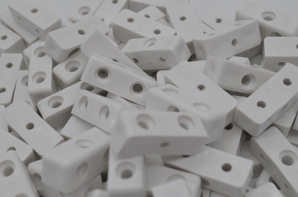 WHITE MODESTY MOD BLOCK KITCHEN CABINET CUPBOARD FIXING JOINT CONNECTOR ...