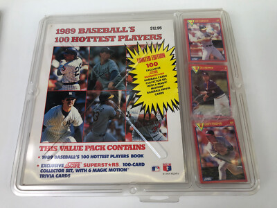 1989 Baseballs 100 Hottest Players Collector Set Score 100 Baseball ...