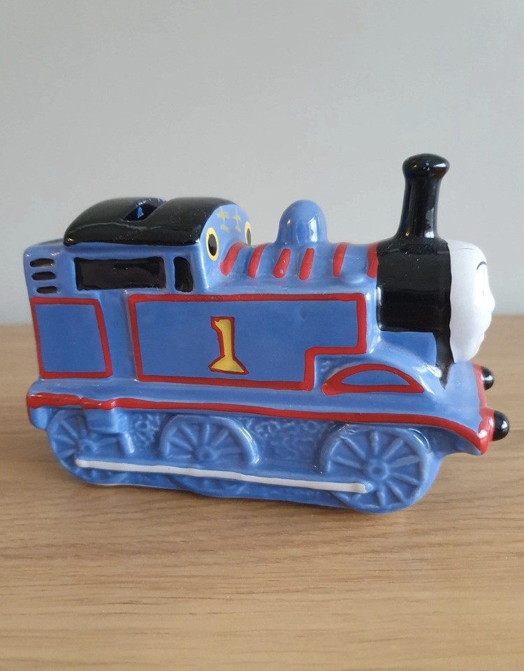 Brit Allcroft Thomas The Tank Engine Ceramic Money Box 1996 Original ...