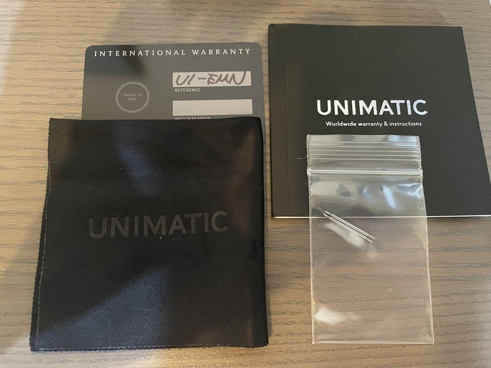 Unimatic U1 EMN Limited 200 Automatic Watch Black DLC 40mm 22mm Strap ...