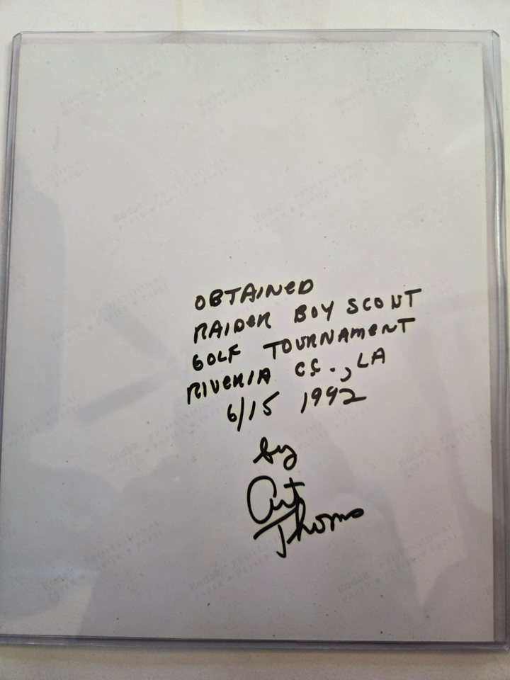 Signed 8x10 Oakland Raiders Autographed photo Authentic Art Shell Dual ...