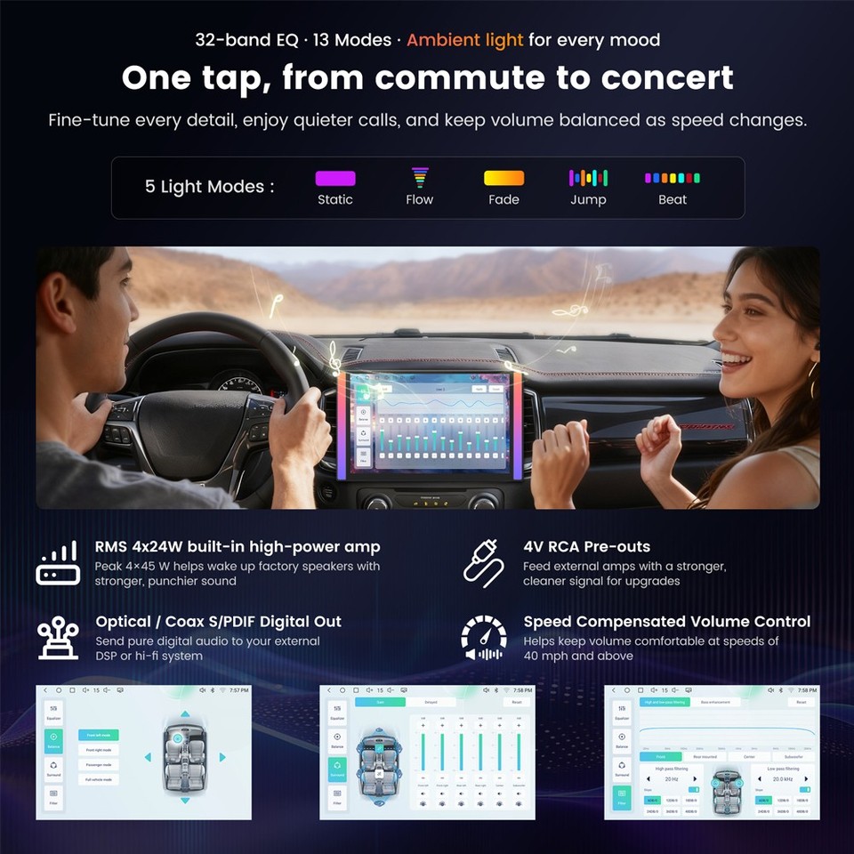 ATOTO 12.5'' QLED Double Din Android 13 Car Stereo 4G LTE CarPlay ...