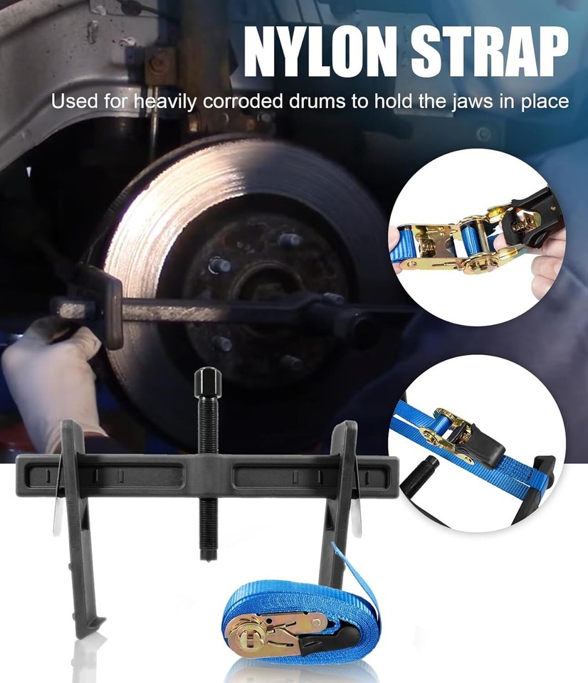 6980 Brake Drum and Rotor Puller Tool Set for Remove Hub Drums, Rotors ...