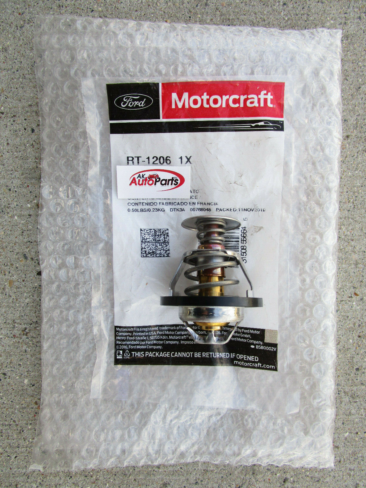 FORD BC3Z-8575-B BC3Z8575B MOTORCRAFT RT-1206 ENGINE COOLANT THERMOSTAT OEM NEW | eBay