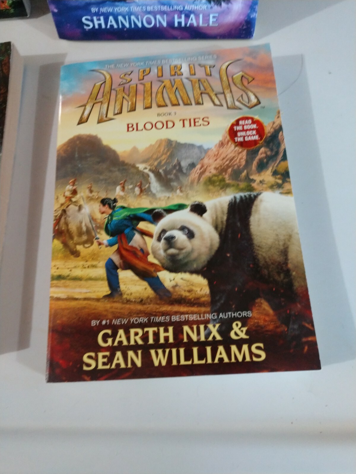 Lot of 4 SPIRIT ANIMALS paperback Books Hunted Fire Ice blood ties ...