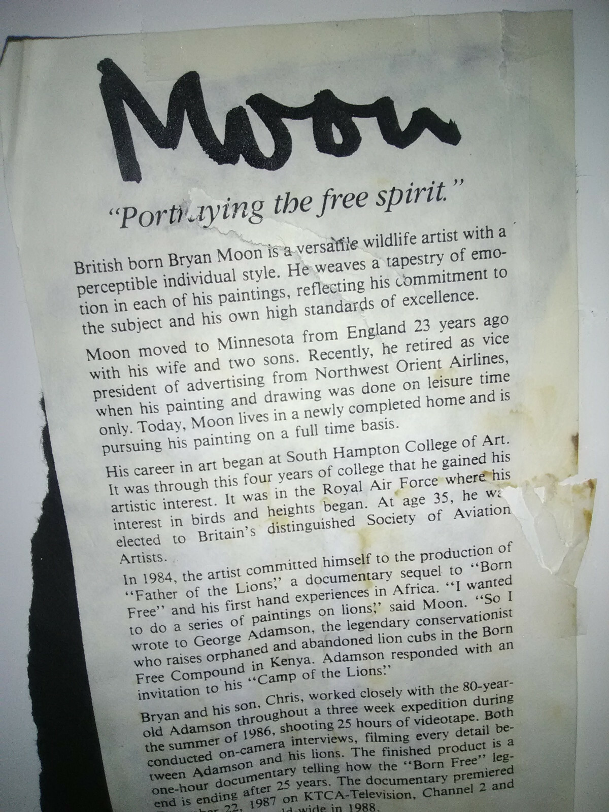 Bryan Moon Signed Art Print Bonnie and Clyde 1988, 22 1/2 x 18 1/2 ...