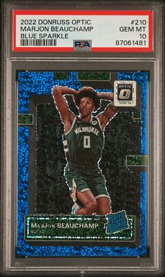 2022 Donruss Optic #210 Marjon Beauchamp Blue Sparkle Rookie RC /180 ...