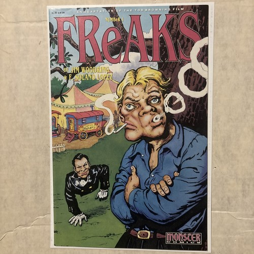 FREAKS #1 MONSTER COMICS HORROR, TODD BROWNING CLASSIC FILM, JIM ...