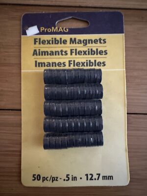 ProMag Round Magnets-.5 Inch 50/Pkg 015377100505 | eBay
