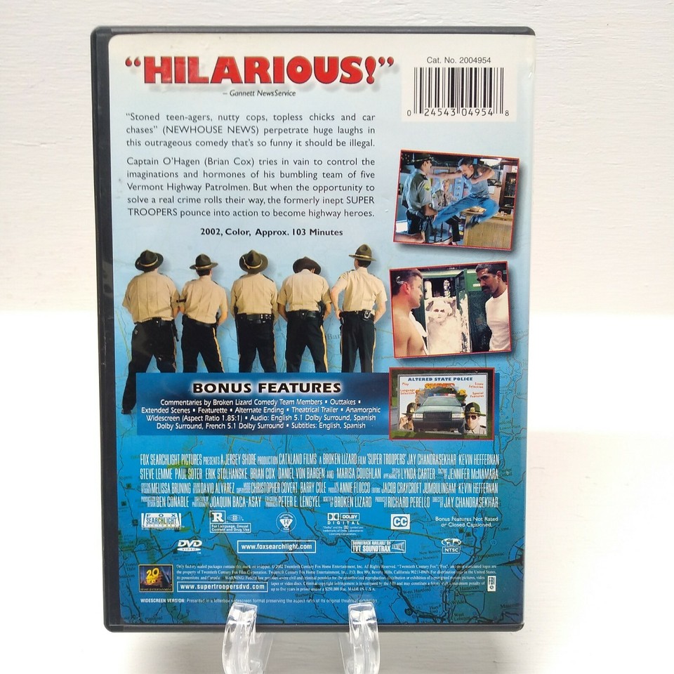 Super Troopers (DVD, 2006, Widescreen) BRIAN COX 24543049548 | eBay