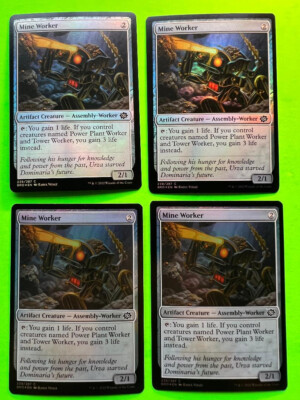 MTG The Brothers' War ( Mine Worker ) 4 FOIL Cards 239/287 Magic Cards ...