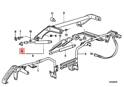 Genuine BMW Alpina M5 Z8 V8 E32 E34 E38 E52 518g 518i 520i Circlip ...