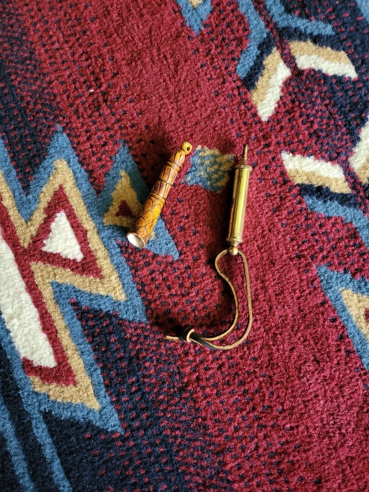 Brass Primer and Antler Powder Measure - Black Powder, Mountain Man ...