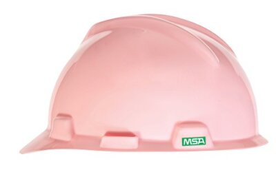 MSA 454-485364 PINK HARD CAP V-GUARDW/STARZ-ON SUSPENSION | eBay