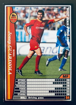 2002-03 Panini WCCF Serie A Clubs # 249 Josep Pep Guardiola AS Roma ...