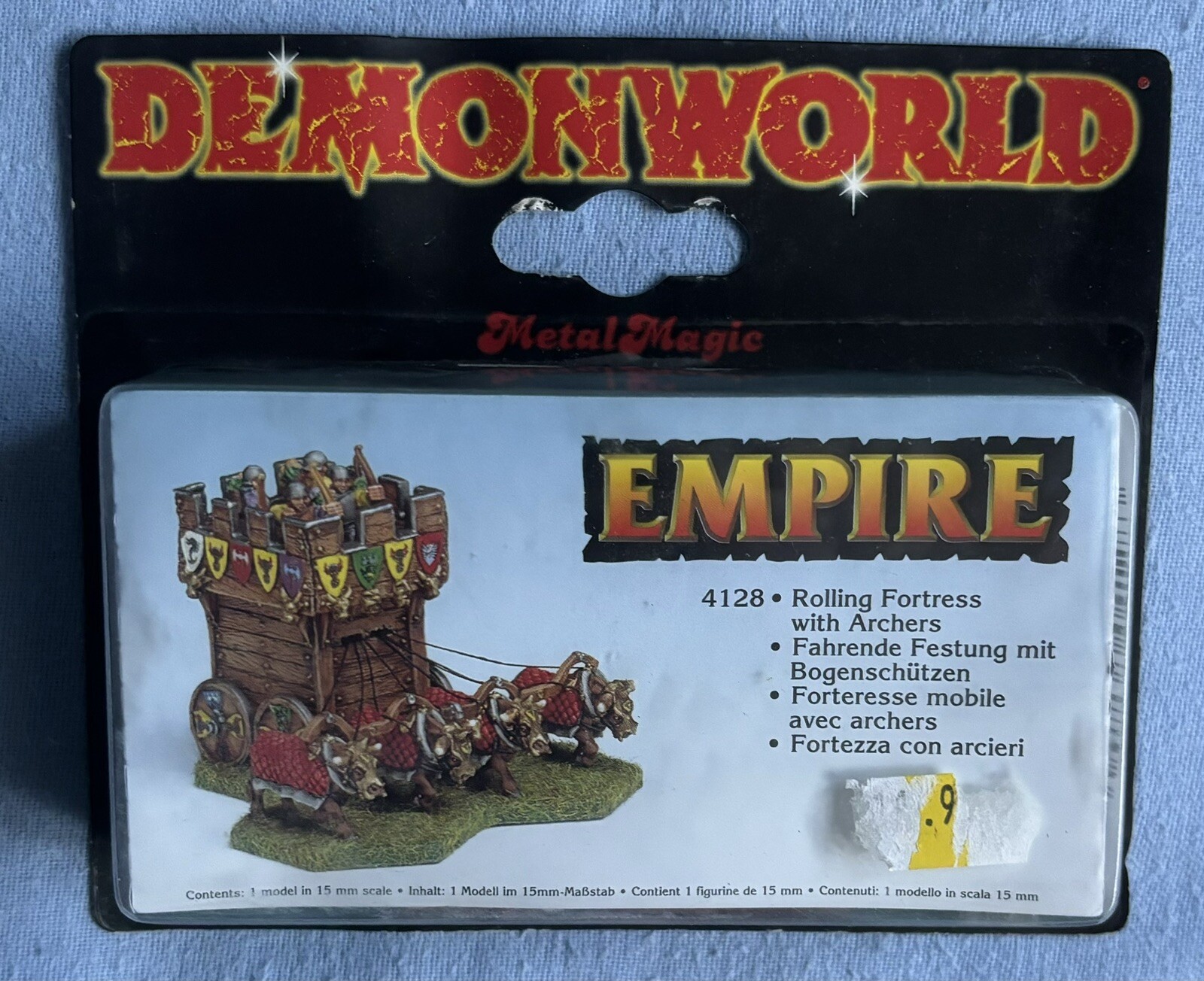 DEMONWORLD EMPIRE 4128 ROLLING FORTRESS WITH ARCHERS 15mm Fantasy ...