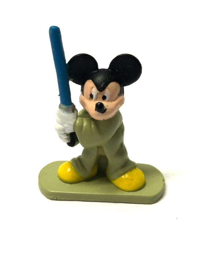 Disney Star Wars Mickey Mouse as Jedi Knight MINI 1 1/2" tall PVC ...